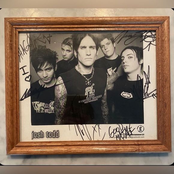 Buckcherry | Art | Autographed Joshtodd From Buckcherry Framed 8x Band ...